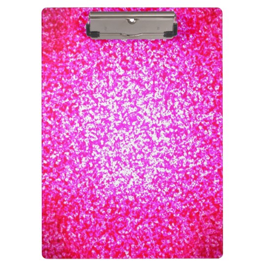 Bright pink glitter clipboard | Zazzle.com