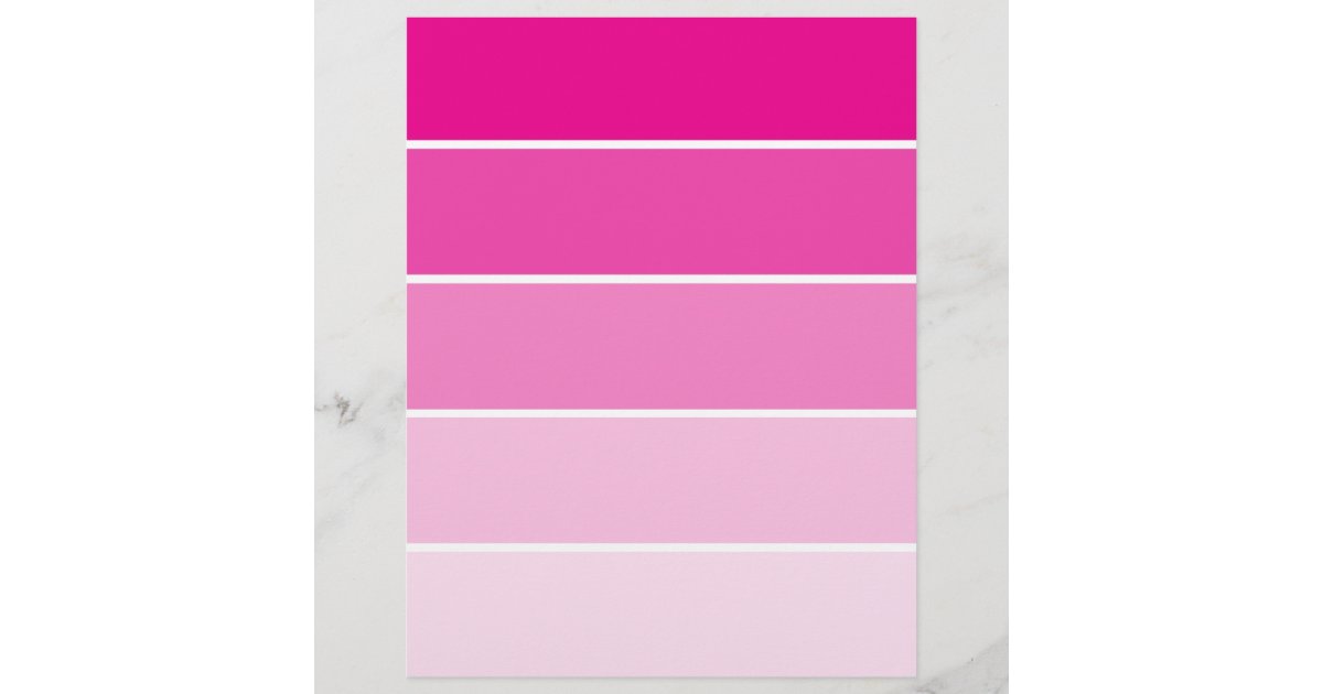 Bright Pink Paint Samples | Zazzle