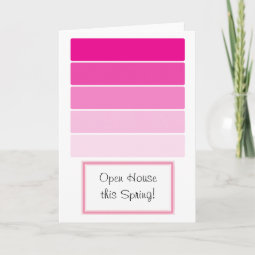 Bright Pink Paint Samples Invitation | Zazzle