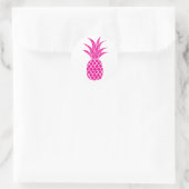 Bright Pink Pineapple Sticker | Zazzle