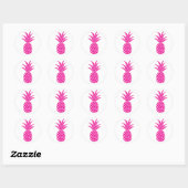 Bright Pink Pineapple Sticker | Zazzle
