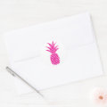 Bright Pink Pineapple Sticker | Zazzle