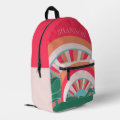 Bright Pink Rainbow Printed Backpack | Zazzle