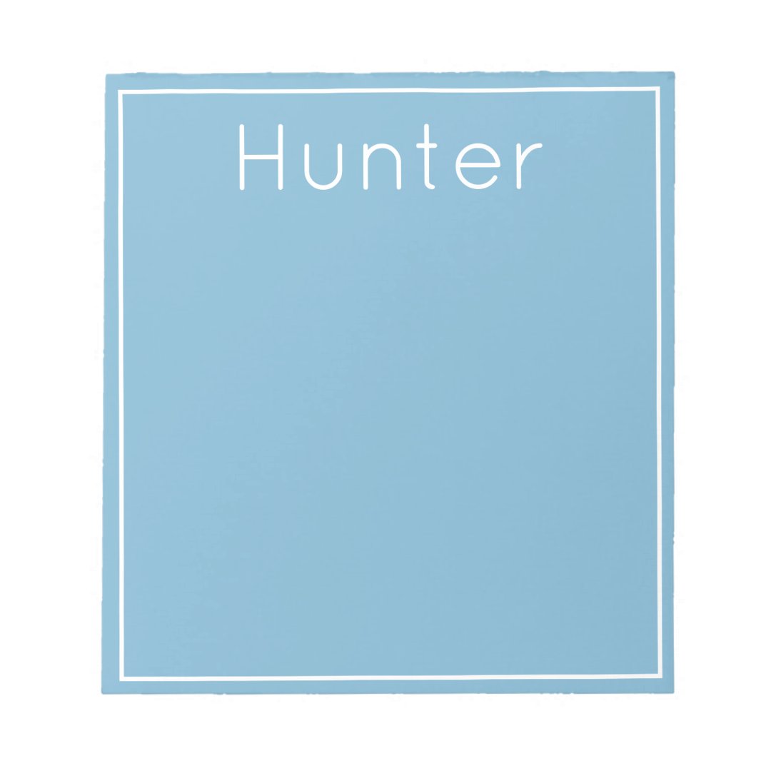 Bright Pop of Color Personalized Notepad, Blue Notepad | Zazzle