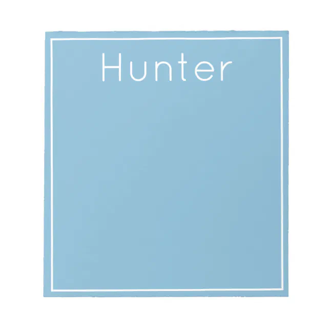 Bright Pop of Color Personalized Notepad, Blue Notepad | Zazzle
