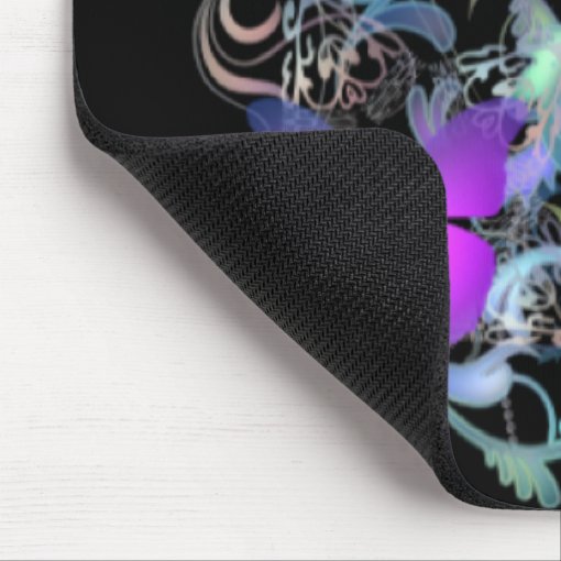 Bright Purple Butterfly Mouse Pad | Zazzle