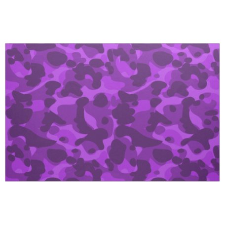 Purple Camo Camouflage Military Army Pattern Fabric | Zazzle.com