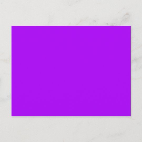Bright Purple Fuchsia Neon Purple Color Only Postcard | Zazzle.com