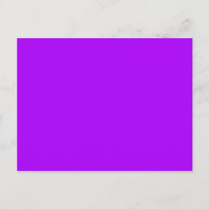 Bright Purple Fuchsia Neon Purple Color Only Postcard | Zazzle.com