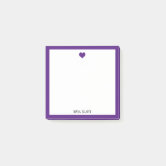 purple heart post it notes
