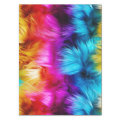 Bright Rainbow faux monster fur texture Tissue Paper | Zazzle