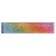 Bright rainbow glitter name plate | Zazzle