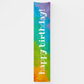 Bright Rainbow Happy Birthday Banner | Zazzle