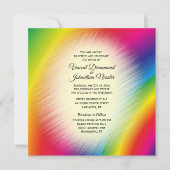 Bright Rainbow Wedding Invitations | Zazzle