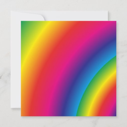 Bright Rainbow Wedding Invitations | Zazzle