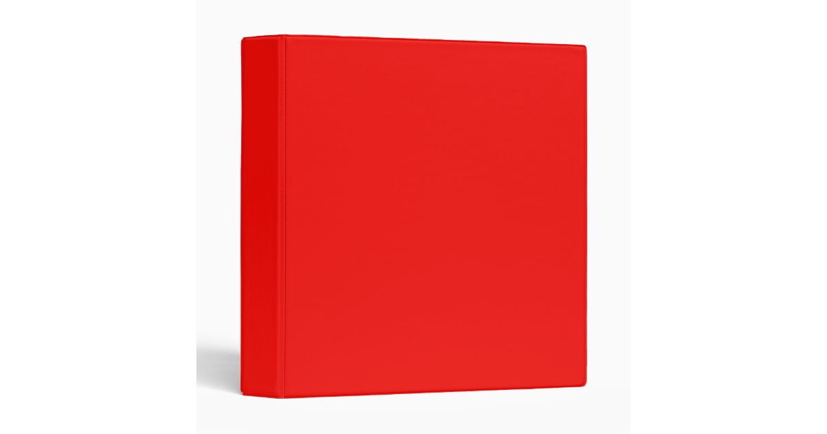 Bright Red Binder | Zazzle