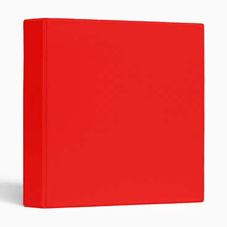 Bright Red Binder | Zazzle