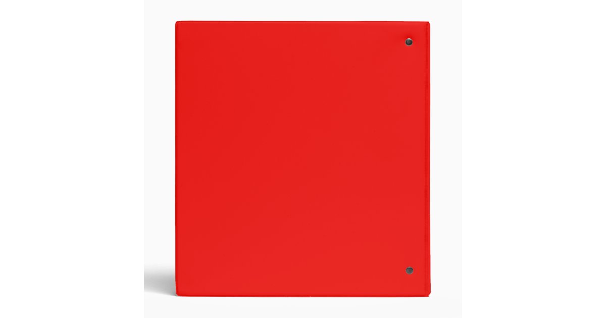 Bright Red Binder | Zazzle