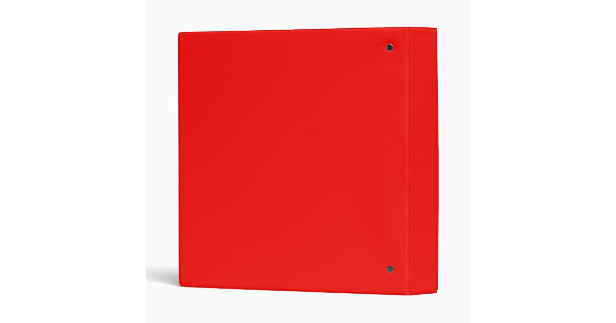 Bright Red Binder | Zazzle