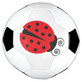 Bright Red Cartoon Ladybug Soccer Ball | Zazzle