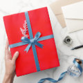 bright red color wrapping paper | Zazzle