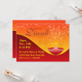 Bright Red Deepa Diwali Invitation | Zazzle