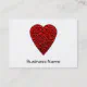 Bright Red Heart Picture. Business Card | Zazzle