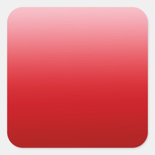 Bright Red Sky Square Sticker | Zazzle