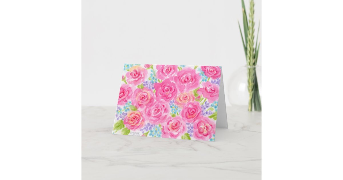 Bright Roses Wedding Congratulations Love Happines Card | Zazzle