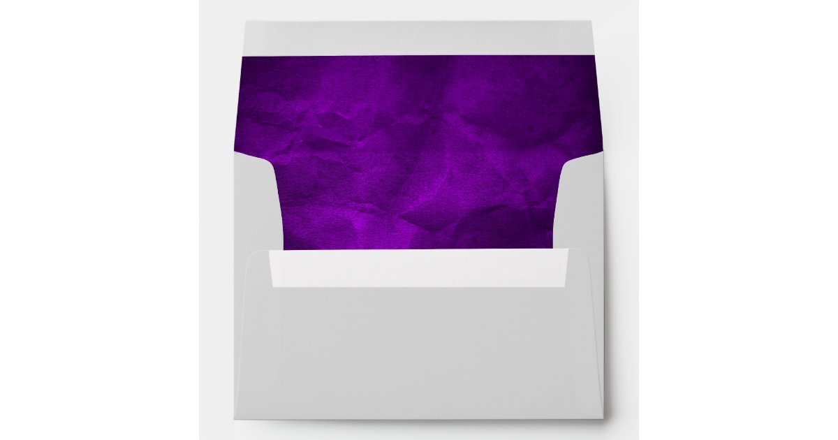 Bright Royal Purple Wedding Envelope | Zazzle