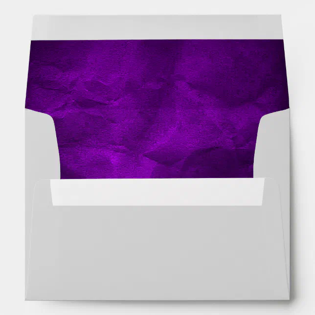 Bright Royal Purple Wedding Envelope | Zazzle