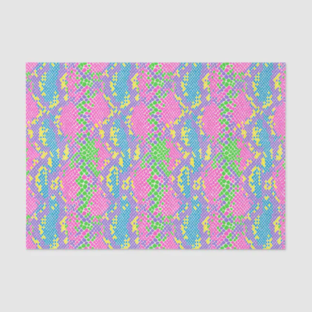 Bright Snake Skin Pattern Decoupage Tissue Paper | Zazzle
