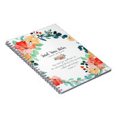 Bright Summer Floral Monogram Quiet Time Notebook | Zazzle