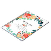 Bright Summer Floral Monogram Quiet Time Notebook | Zazzle
