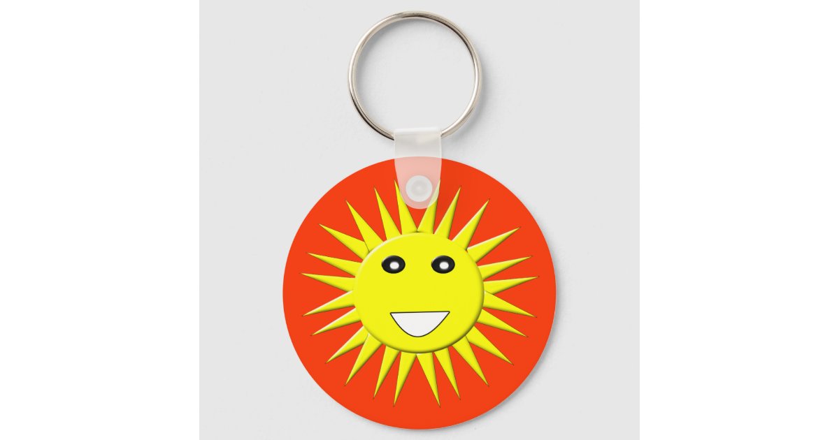 Bright Sunshine Keychain | Zazzle