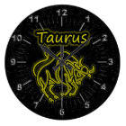 Zodiac Clock - Taurus | Zazzle.com