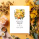 Bright Yellow and Biscotti Floral Summer Wedding Invitation | Zazzle