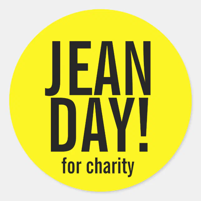 Bright Yellow Casual Day Stickers | Zazzle