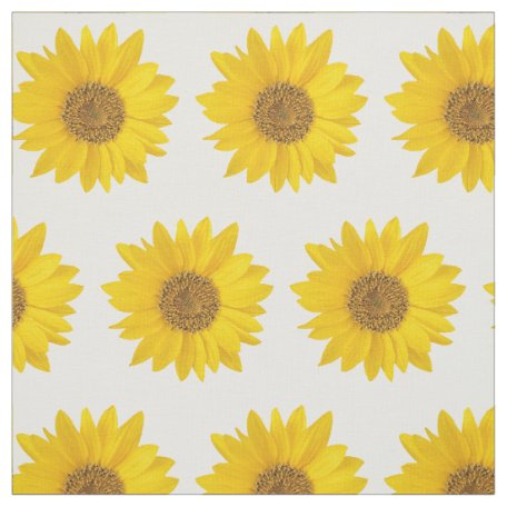 sunflower pattern fabric | Zazzle