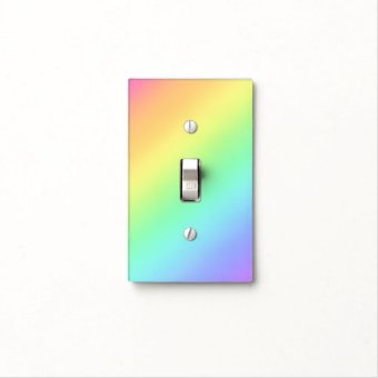 Brighter Rainbow Gradient Switch Wall Plate | Zazzle