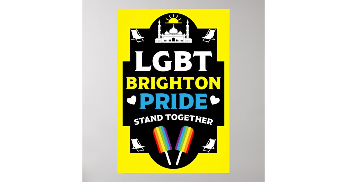 Brighton and Hove pride Poster | Zazzle