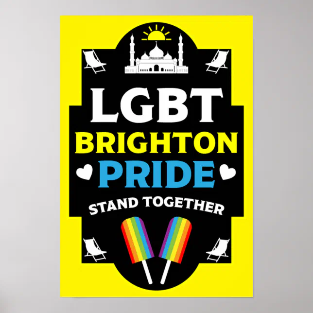 Brighton and Hove pride Poster | Zazzle