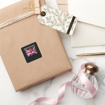 Brighton And Hove UK Flag British Souvenir Cool Square Sticker | Zazzle