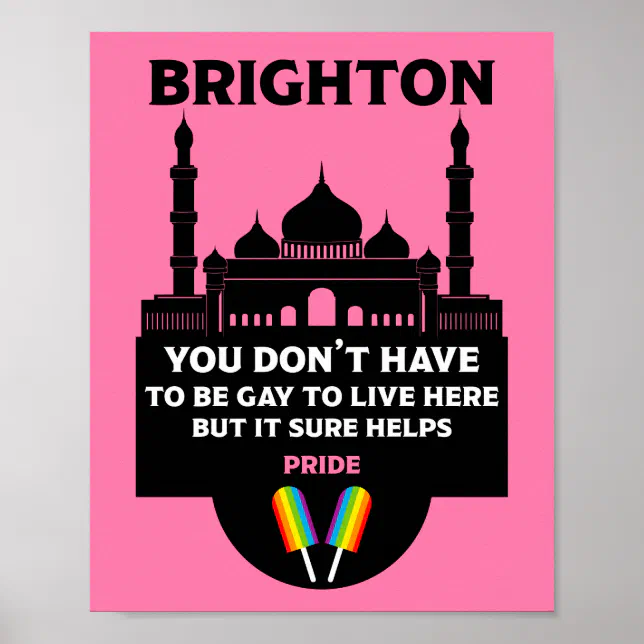 Brighton Gay Pride Poster | Zazzle