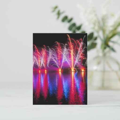 Brilliant Fireworks Postcard | Zazzle