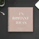 Brilliant Ideas Planner Modern Custom Dark Blush Notebook | Zazzle