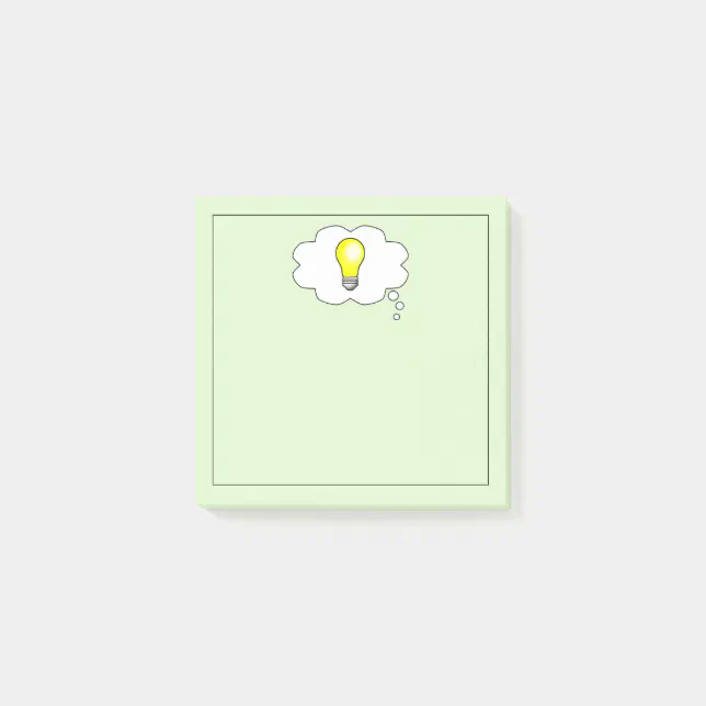 Brilliant Light Bulb Ideas Square Post-it Notes | Zazzle