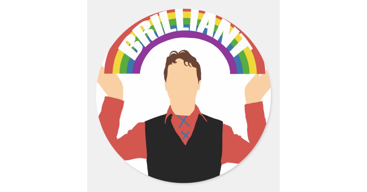 Brilliant sticker! classic round sticker | Zazzle