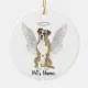 Brindle Boxer Sympathy Memorial Ceramic Ornament | Zazzle