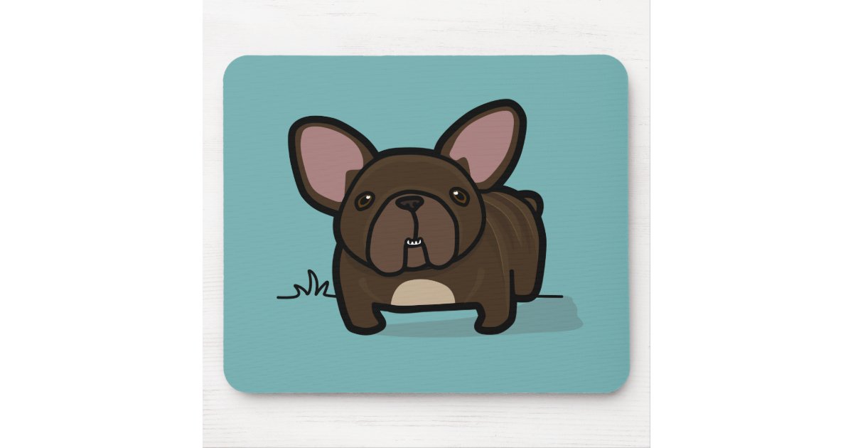 Brindle Frenchie Mouse Pad | Zazzle